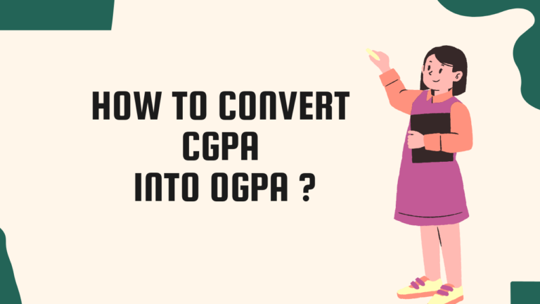 OGPA Calculator - CGPA To Percentage